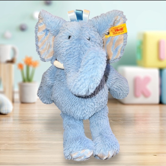 steiff | Toys | Steiff Plush Blue Earz The Elephant Soft Cuddly Friends ...